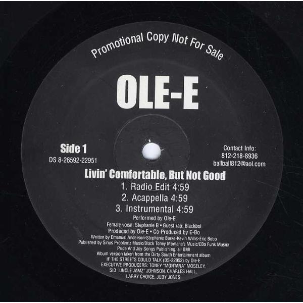 製造国 : US　　リリース年 : 2005　　レーベル : AMR MUSIC　　品番 : DS 8-26592-22951　　　　Field Mobの作品で名を挙げたインディアナポリスのプロデューサー"Ole-E"!! '03にAnge...