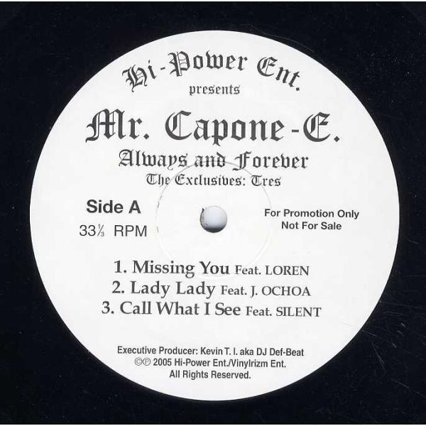 製造国 : US　　リリース年 : 2005　　レーベル : HI-POWER ENT　　　　　　人気盤が1枚のみ再入荷！Always And Forever EPの第2弾！チカーノ・ラップファンには激オススメ！名作アルバム"Always ...