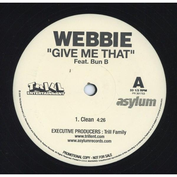製造国 : US　　リリース年 : 2005　　レーベル : ASYLUM　　品番 : PR 301753　　　　'05リリース!! サウス・ウェッサイ好きの方にオススメプロモが入荷！Lil Boosieとも活動を続ける若手注目株のソロ新作...