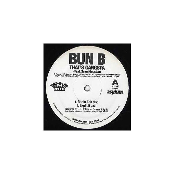 製造国 : US　　リリース年 : 2008　　レーベル : ASYLUM　　品番 : PR444860　　　　再入荷！ここ最近は多くの客演仕事で名を馳せたUGKのベテラン・ラッパーBun Bのソロ最新シングル！昨年暮れに相棒Pimp-Cが...