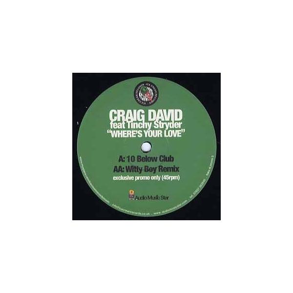 製造国 : UK　　リリース年 : 2009　　レーベル : ICE CREAM　　　　　　UKが世界に誇る男性シンガーCraig Davidが、彼をブレイクさせたアンダーグラウンド・レーベル「ICE CREAM」より、プロモ・リリース!!...