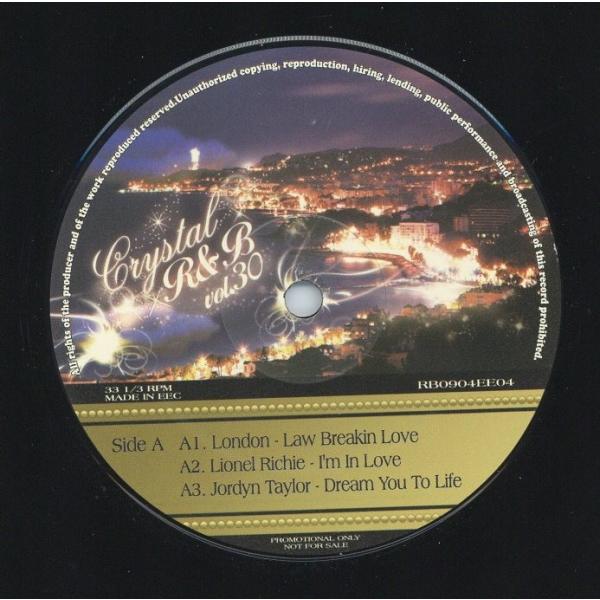 製造国 : JAPAN　　リリース年 : 2009　　レーベル : Crystal R&amp;B　　品番 : RB0904EE04　　　　「クラブ対応美メロR&amp;B」、セレブ系キラキラR&amp;Bを集めた人気コンピ第30弾!! L...