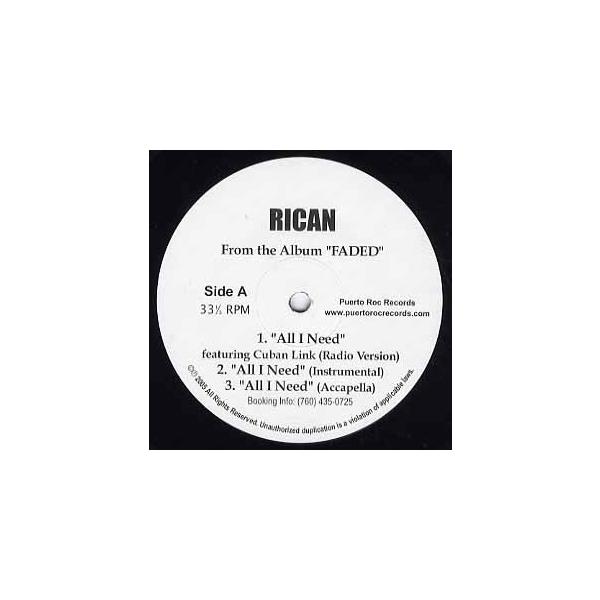 製造国 : US　　リリース年 : 2006　　レーベル : PUERTO RICO　　品番 : 10025-102-1　　　　'06にプロモオンリーで終わったCuban Linkも参加したプエルトリカン人気シングルが1枚のみ再入荷!! ア...