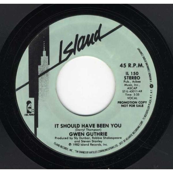 製造国 : US　　リリース年 : 1982　　レーベル : Island Records　　品番 : IL 150　　　　ガラージュ名曲!! Old School好きにもオススメの使える曲!!