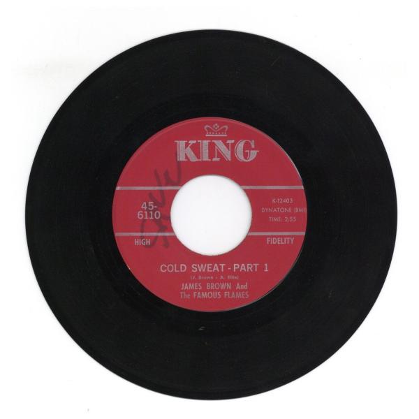 製造国 : US　　リリース年 : 1967　　レーベル : King Records　　品番 : 45-6110　　　　両面ラベルにマジックで書込有。スリ傷有るがプレイＯＫ。US Org。帝王James Brownが'67にリリースしたア...