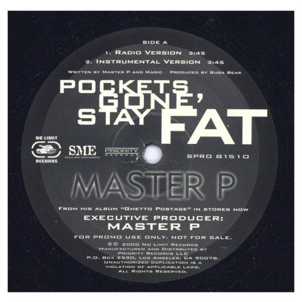 製造国 : US　　リリース年 : 2000　　レーベル : No Limit Records / Priority Records　　品番 : SPRO 81510　　　　No Limit軍団の総帥が'00にリリースしたプラチナアルバム"...