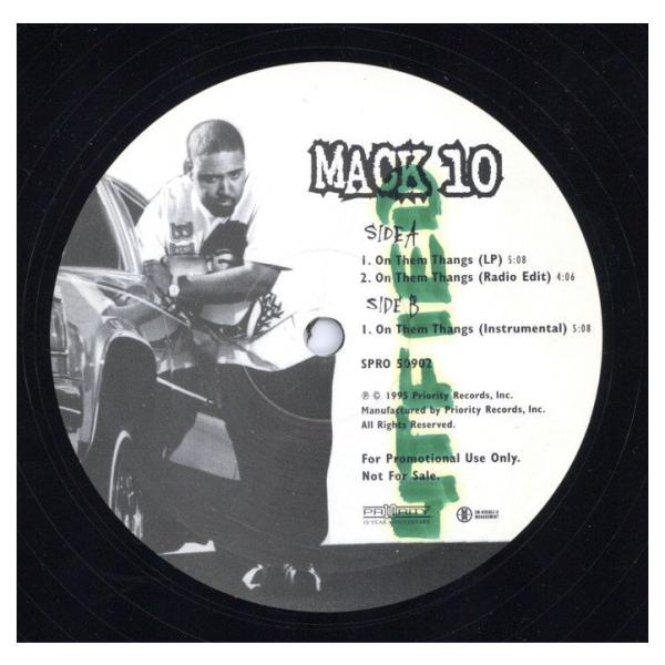 製造国 : US　　リリース年 : 1995　　レーベル : Priority Records 　　品番 : SPRO 50902　　　　B面ラベルにマジックで書き込み有・ジャケステッカーなし。'95のデビューアルバム"Mack 10"から...