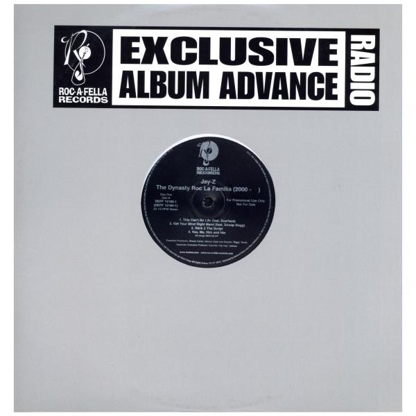 製造国 : US　　リリース年 : 2000　　レーベル : Roc-A-Fella Records 　　品番 : 314 548 203-1 　　　　Roc-A-Fella Recordsカンパニースリーブ。Promo Radio Ver...