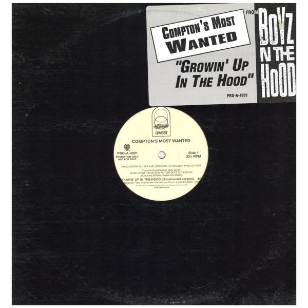製造国 : US　　リリース年 : 1991　　レーベル : Qwest Records / Warner Bros　　品番 : PRO-A-4901　　　　ジャケステッカー有。ウェッサイ好きにも人気の映画"Boyz N The Hood"...