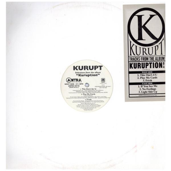 製造国 : US　　リリース年 : 1998　　レーベル : ANTRA　　品番 : ARPRO00746　　　　ジャケステッカー有。'98の1stアルバム"Kuruption"からの6曲収録のサンプラー盤！Pro Daz Dillinge...