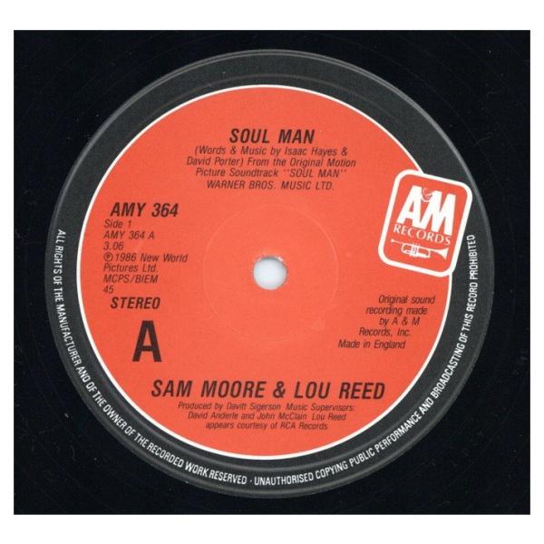 製造国 : UK　　リリース年 : 1986　　レーベル : A&amp;M Records　　品番 : AMY 364　　　　ジャケ無。'86公開の映画「Soul Man」のサウンドトラックアルバムからのタイトルカット。タイトル通りのSa...