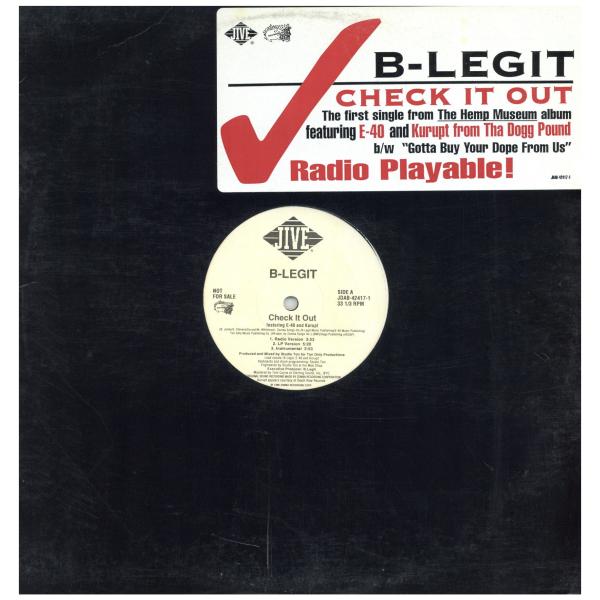 製造国 : US　　リリース年 : 1996　　レーベル : Jive　　品番 : JDAB-42417-1　　　　ジャケステッカー有。US Org。'96の2nd Album"The Hemp Museum"からのシングルカット。E-40...