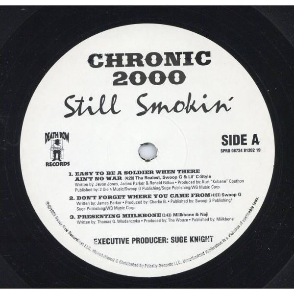 製造国 : US　　リリース年 : 1999　　レーベル : Death Row　　品番 : SPRO 08724 81202 19 　　　　'99のDeath Row終末期のコンピ"Chronic 2000 Still Smokin"から...