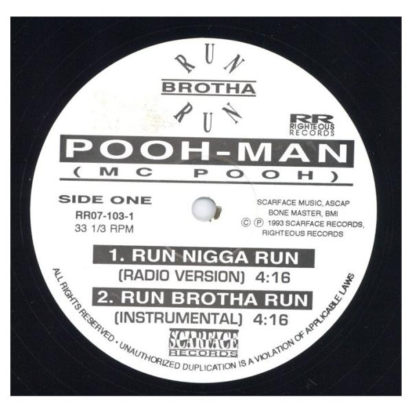 製造国 : US　　リリース年 : 1993　　レーベル : Righteous Records / Scarface Records　　品番 : RR07-103-1　　　　ベイエリアで古くから活動を続けるベテランMCが、'93リリース3...