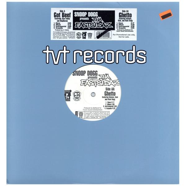 製造国 : US　　リリース年 : 2000　　レーベル : TVT　　品番 : TVT 2044-0　　　　ジャケステッカー・値札シール有。Snoopが'00にGoldie LocとTray Deeeとの3人で結成したTha Eastsi...