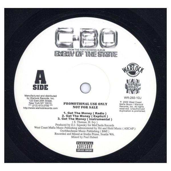 製造国 : US　　リリース年 : 2000　　レーベル : West Coast Mafia / Warlock Records　　品番 : WR-292-1DJ　　　　サクラメントの重鎮が'00にリリースしたアルバム"Enemy Of ...