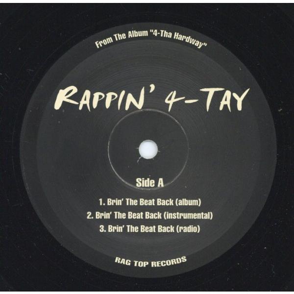 製造国 : US　　リリース年 : 1997　　レーベル : Rag Top Records　　品番 : RTR-001　　　　Bay Areaの重鎮が'97にNoo Trybe Recordsへと配給を変えてリリースしたアルバム"4 Th...