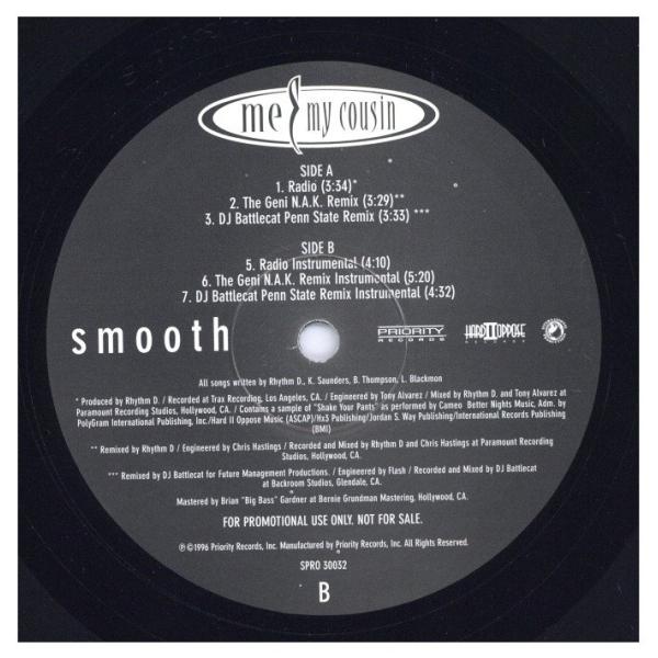 製造国 : US　　リリース年 : 1996　　レーベル : Priority Records / Hard II Oppose Records　　品番 : SPRO 30032　　　　US Org。'96にPriority Records...