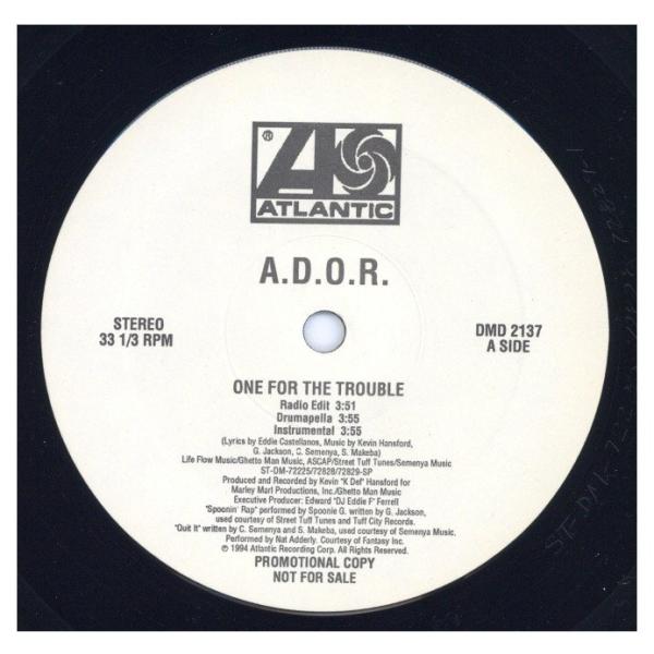 製造国 : US　　リリース年 : 1994　　レーベル : ATLANTIC　　品番 : DMD 2137　　　　ジャケステッカー無し。US Promo Org。90's Classicsに数えられる"Let It All Hang Ou...