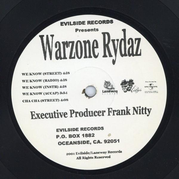 製造国 : US　　リリース年 : 2001　　レーベル : Evilside Records / Laneway Records　　品番 : ESR-1001　　　　Frank NittyがEX ProでバックアップしLaneway Re...