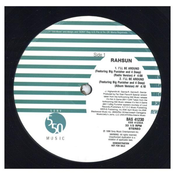 製造国 : US　　リリース年 : 1998　　レーベル : 550 MUSIC / SONY　　品番 : BAS 41230 　　　　Sony傘下の550 Musicから'98にリリースされたアルバム"It's Not A Game"から...