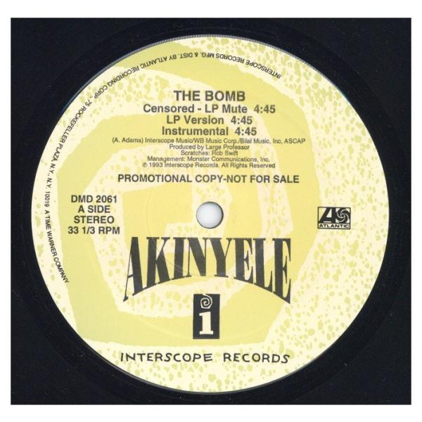 製造国 : US　　リリース年 : 1993　　レーベル : INTERSCOPE　　品番 : DMD 2061　　　　'93 US Promo Org 12"。"Live At The BBQ"での客演で衝撃的デビューを果たした彼のデビュ...