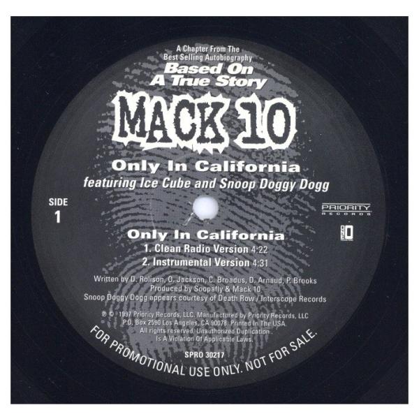 製造国 : US　　リリース年 : 1997　　レーベル : Priority Records / One O Productions　　品番 : SPRO 30217　　　　ジャケステッカーなし。US Org。Inglewood出身の西の...