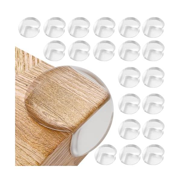 透明/2)円型/FZJ-00・Size:2)円型・?何よりも、赤ちゃんの安全を最新改良型：緩衝エアバッグ設計です。通常コーナークッションの５倍の弾力で、赤ちゃんをケガから守ります。コーナークッションは高品質のPVC透明素材を採用し、ハニカム...