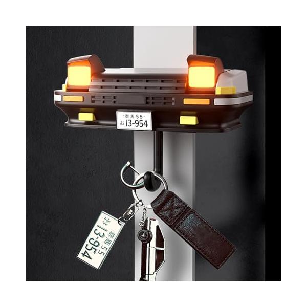 レトロブラック（ライト付き）/Small/sd131d3・Color:ブラック（ライト付き）・マンガの車 キーハンガー車文化をテーマにしたキーフックは、フリップオーバーライトを採用し、鍵を掛ける際に優しい光を点灯る特別なおもしろグッズです。...