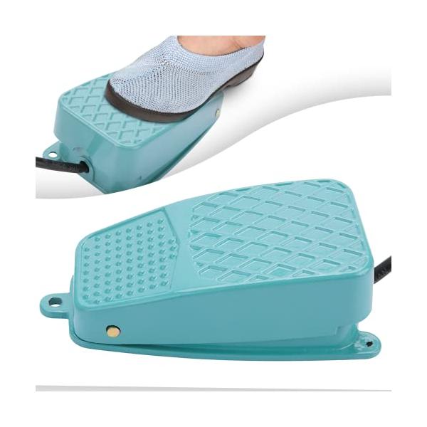 【アルミニウム合金】フットペダルは高品質のアルミニウム合金シェルを使用し、内部に厚みのある圧縮スプリングがあり、耐用年数が長く、損傷しにくいです。・【滑り止め設計】滑り止めテクスチャー設計により、足でペダルスイッチを操作するのに便利で、電動...