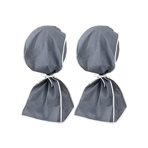 2枚組・グレー (約)37×37×88cm 1009490・・Style:2枚組・【商品仕様】商品サイズ/(約)37×37×88cm、適応サイズ/保護ガードは直径45cmまで・高さは88cmまで対応（※適応サイズ内で大きい物は後ろ向きに収納...