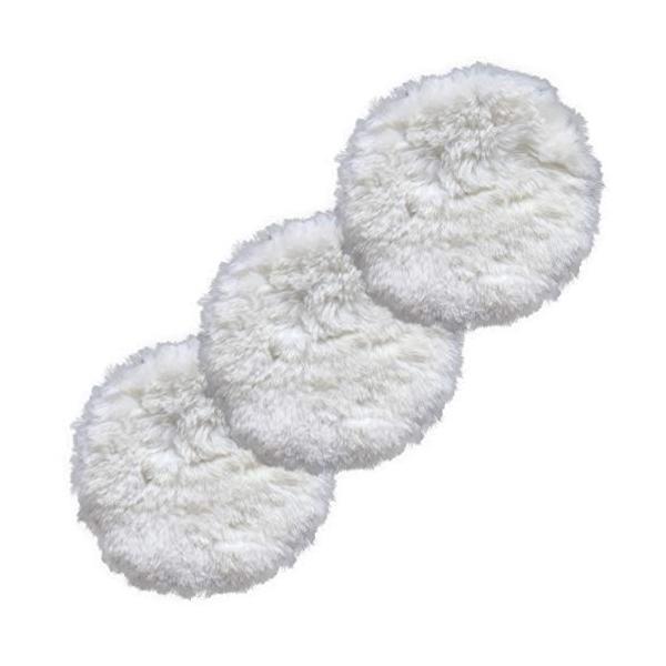 -/125mm/-・Size:125mm・ 羊毛 ウール バフ  お得な３枚セット　100mm / 125mm / 150mm -3サイズ　からお選びください・ 洗って、繰り返し使用できます ぬるま湯と中性洗剤がおススメです 保管の際は、清...