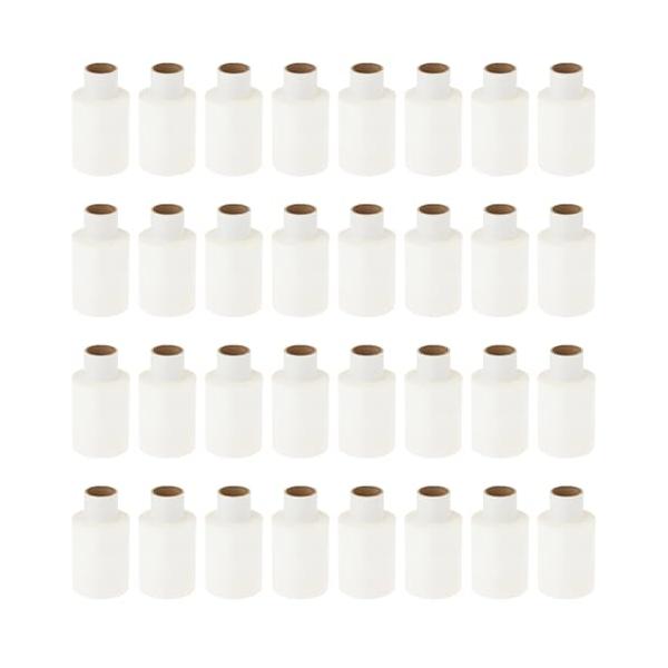 ラップ32個ホワイト/-/-・Color:ホワイトStyle:ラップ32個・パッケージ個数:1・用途：商品の区別、新聞・雑誌、段ボールの梱包や部品・パーツのまとめ、商品の保護・梱包、長物の荷崩れを防ぐなど・フィルムサイズ：幅10cm×長さ1...