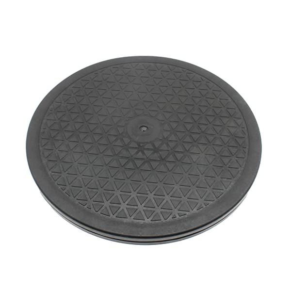 丸型ブラック/25cm/25CM・Size:25cm・タイプ：ボールベアリング回転を備えた滑り止めの丸いターンテーブル。・素材：高品質のプラスチック製、優れた靭性、スムーズな回転のための360度の自由回転。・サイズ：直径25cm、厚さ1.7...