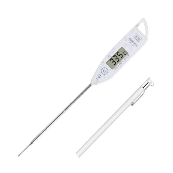 ホワイト/-/-・Color:ホワイト・速読3~6秒，広い測温範囲変径プローブを使用、さらに細いプローブの先端、普通の太いプローブと比べて伝導スピードが早く、読み取り時間は僅か3-6秒です。測定温度範囲: -50~300度、最小表示: 0....