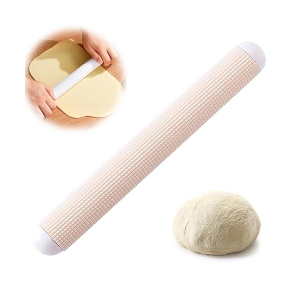 ホワイト/-/rolling pin・Color:ホワイト・食品グレードABS樹脂製：サイズ：27cm×3.4cm、軽量で疲れにくい。ABS樹脂製のめん棒、全長約68gと軽く扱いやすい。・ガス抜き めん棒：生地をこねたり休ませたりする過程で...