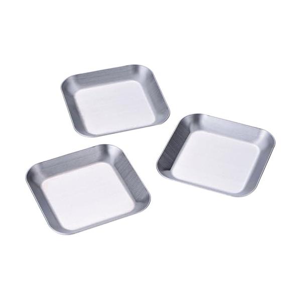 モダン06.)ちょい置きトレー/3枚/46073・Color:06.)ちょい置きトレー・パッケージ個数:1・サイズ(約):幅8×奥行8×高さ1cm・本体重量(約):53g・素材・材質:ステンレス鋼・生産国:日本・食器洗浄機:使用可