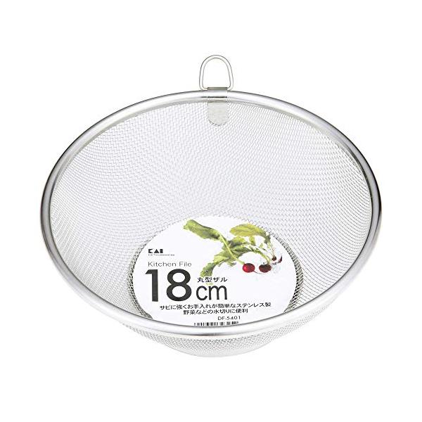 丸型シルバー/18cm/DF-5401・Size:18cmPatternName:ザル・パッケージ個数:1・サイズ:193×190×77mm・本体重量:84g・素材・材質:ステンレススチール・原産国:中国