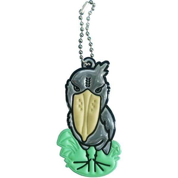 ハシビロコウグレー/縦7.8×横4.2×厚0.2cm/HR-50・Style:ハシビロコウ・パッケージ個数:1・夜間夕暮れ等の交通事故防止に高輝度反射材を・クルマのライト等を反射して約５７ｍ先からでも光って見える。・お子様の学校や塾の通学に。