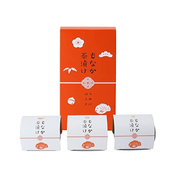 -/10.5グラム (x 3)/-・Size:10.5グラム (x 3)・パッケージ個数:1・原材料:もなか茶漬け(のり・さけ・うめ各10.5g)×各1・商品サイズ(高さx奥行x幅):20cm×10cm×6cm