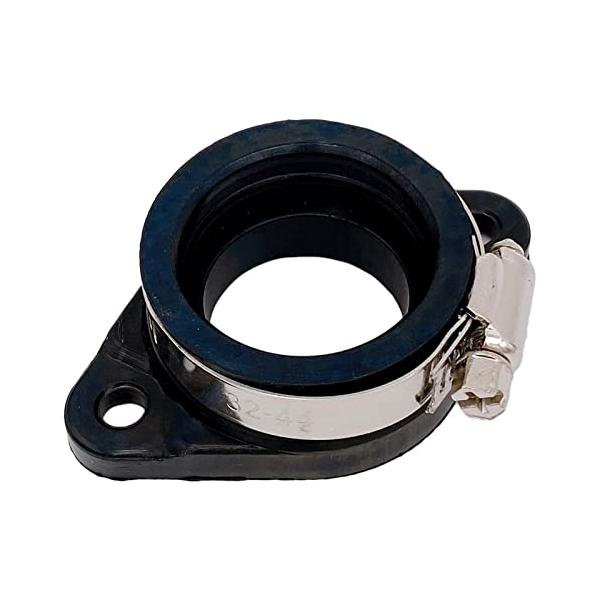 ブラック/33mm/-・Size:33mmColor:ブラック・パッケージ個数:1・インシュレーターマニホールドです。 素材はエンジンの熱をキャブレターまで伝えにくいラバー(ゴム製)になります。・ゴム部にヒビが入っている。 アイドリングが不...