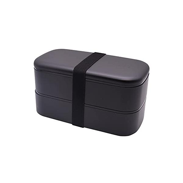 ブラック/1000ml/C17602・Color:ブラックPatternName:02.弁当箱 1000ml・パッケージ個数:1・商品サイズ:約18.5×9.5×10cm・商品重量:0.4kg・容量:約1L・素材:PET・ABS樹脂・生産国:日本