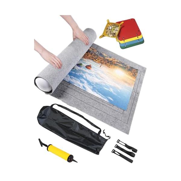 グレー/1500PCS/-・Color:グレーSize:1500PCS・組み立て途中のパズルや完成したパズルを崩すことなく、便利に収納でき、より快適なパズルライフを送っていただけるパズルマットです。・最大3000ピースまで対応、大型パズルで...