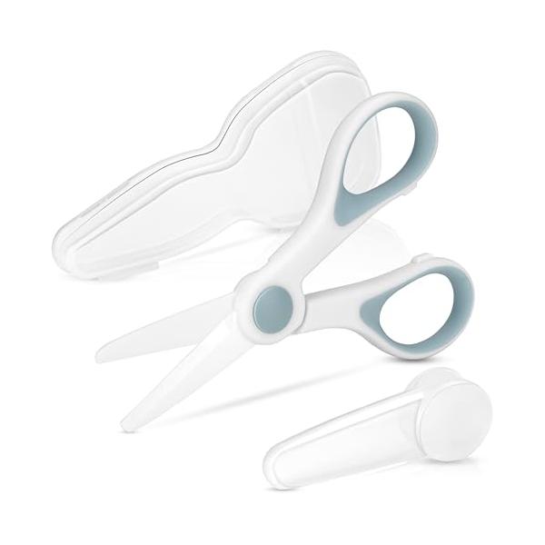 ブルー/6inch/DS20049B・PatternName:DS20049B-JP・最新型食事用はさみ：このセラミックカッターの刃はZro 2セラミックスで作られ，錆びなく、抗菌性、衛生、耐腐食、耐酸化、耐摩耗強い特性があります。金属イオ...