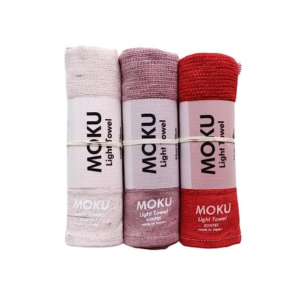 シンプル・(ベビーピンク・ピンク・レッド）  ・・Color:(ベビーピンク・ピンク・レッド）・サイズ:13.0 x 39.4 インチ (33 x・素材:100Percent コットン・製造地:愛媛県今治市