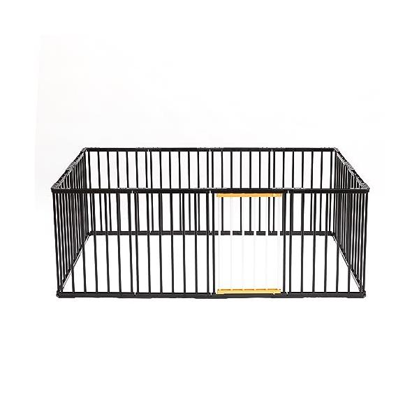 モダンブラック/-/サークルケージ DIY・Shape:黒い12枚・簡単：組み立て、お手入れ簡単 コネクタで軽量タイプのパネルをジョイントするだけなので、女性の飼い主さんでも、短時間で完成できます。・ユニークなデザイン：スペースに合わせてパ...