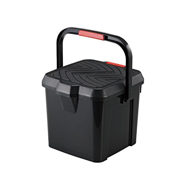 ブラック/19L/3216・Color:ブラック・パッケージ個数:1・耐荷重:100kg・サイズ:幅360×奥行350×高さ300mm・材質:本体・フタ・バスケット・取っ手/ポリプロピレン、ストッパー・グリップ・ホースホルダー/ABS樹脂・...
