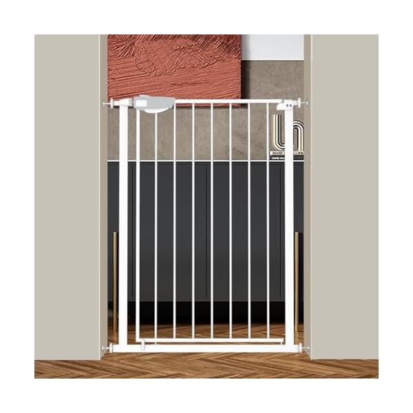 高さ92cm　ホワイト/79-89cm/w315・Size:79-89cmMaterialType:スチール　ホワイト・ベビーゲート　三重ロック普段の赤ちゃんゲートと違って、ダブルロックではなく、三重ロックにリニュアルしました。ピーナッツロ...