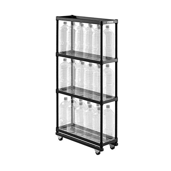 ラージ(幅20cm)ブラック/ラージ(幅20cm)/BHS-200-BK・Color:ブラックSize:ラージ(幅20cm)・パッケージ個数:1・まとめ買いしたペットボトルの収納に箱買いで大量に届いたペットボトルを、冷蔵庫横などの隙間にすっ...