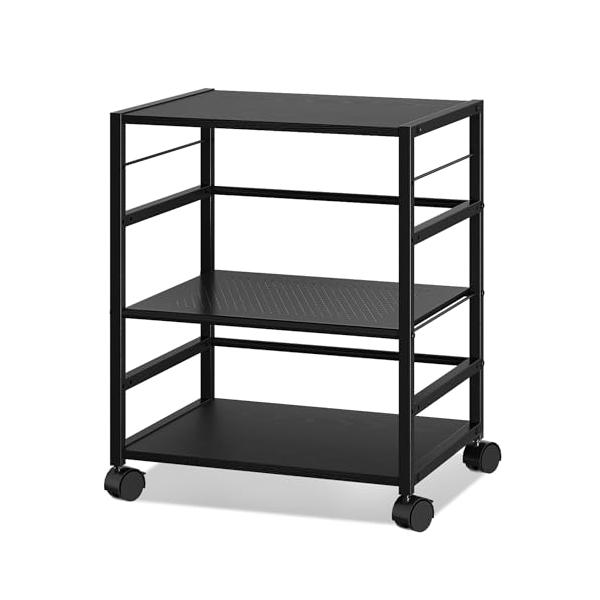 ブラック/幅52/AHDG605・Color:ブラック・広いワークスペース：幅52×奥行40cmの広い天板は10Kgの耐荷重あり、プリンター台やパソコンなども対応可能です。より快適的に、効率的に在宅勤務することはできます。・省スペース設計：...